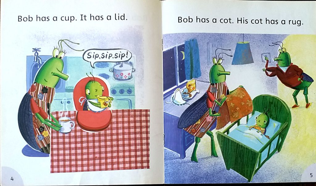 Songbirds: Bob Bug by Julia Donaldson. – Booked!